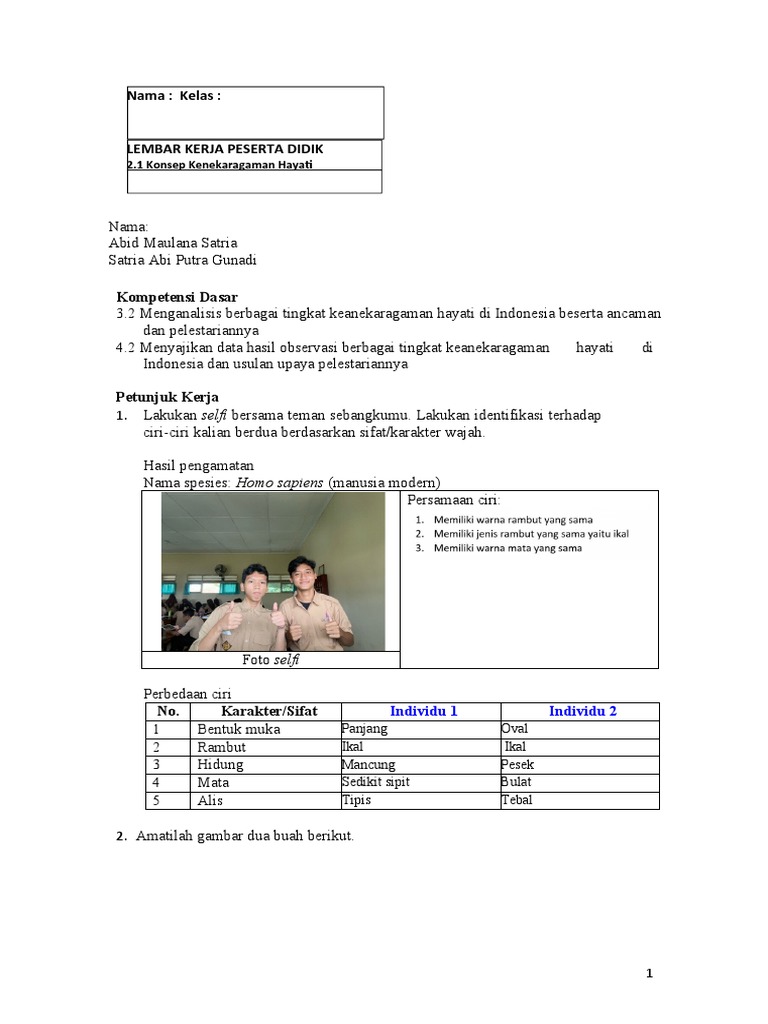 LKPD 2.1 | PDF | Griya & Taman