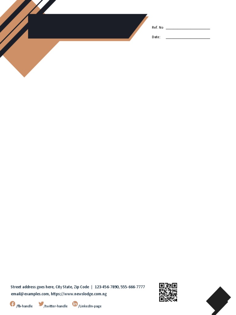 Professional Letterhead Template | PDF