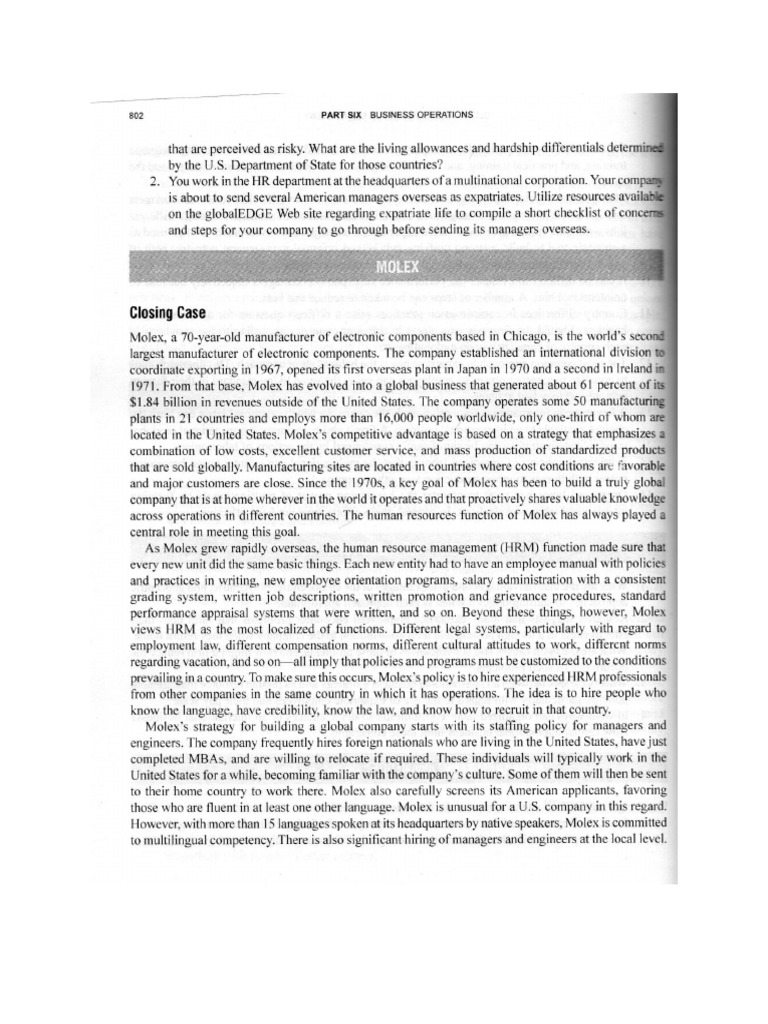 Molex - Case Study | PDF