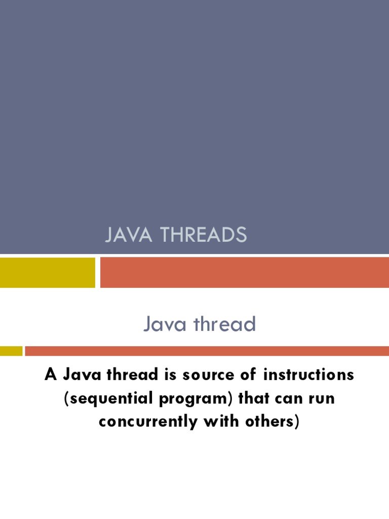 Java Threads Pdf Thread Computing Method Computer Programming