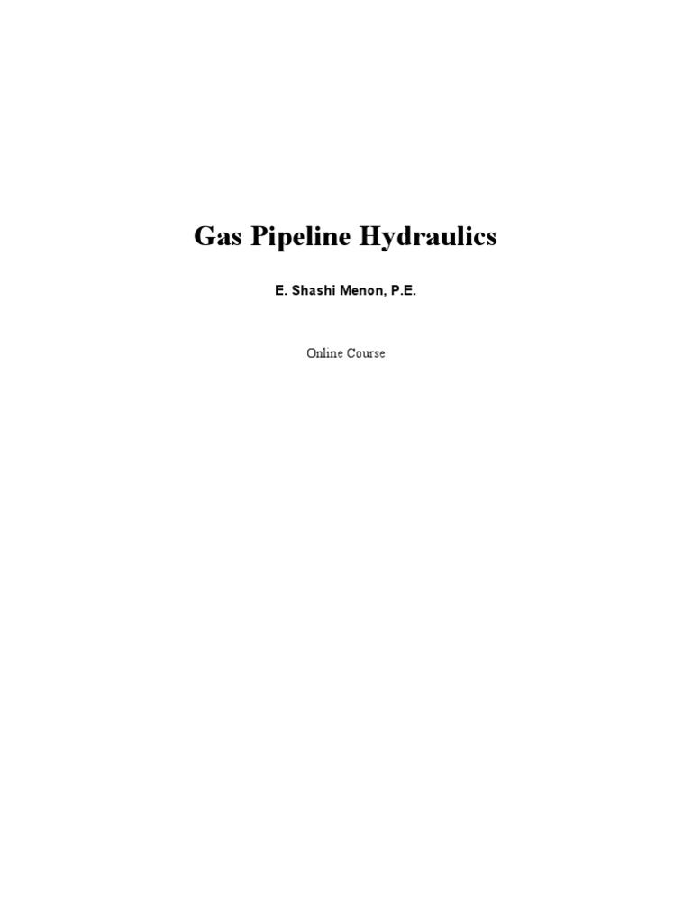 Gas Pipeline Hydraulics | PDF | Gases | Pressure