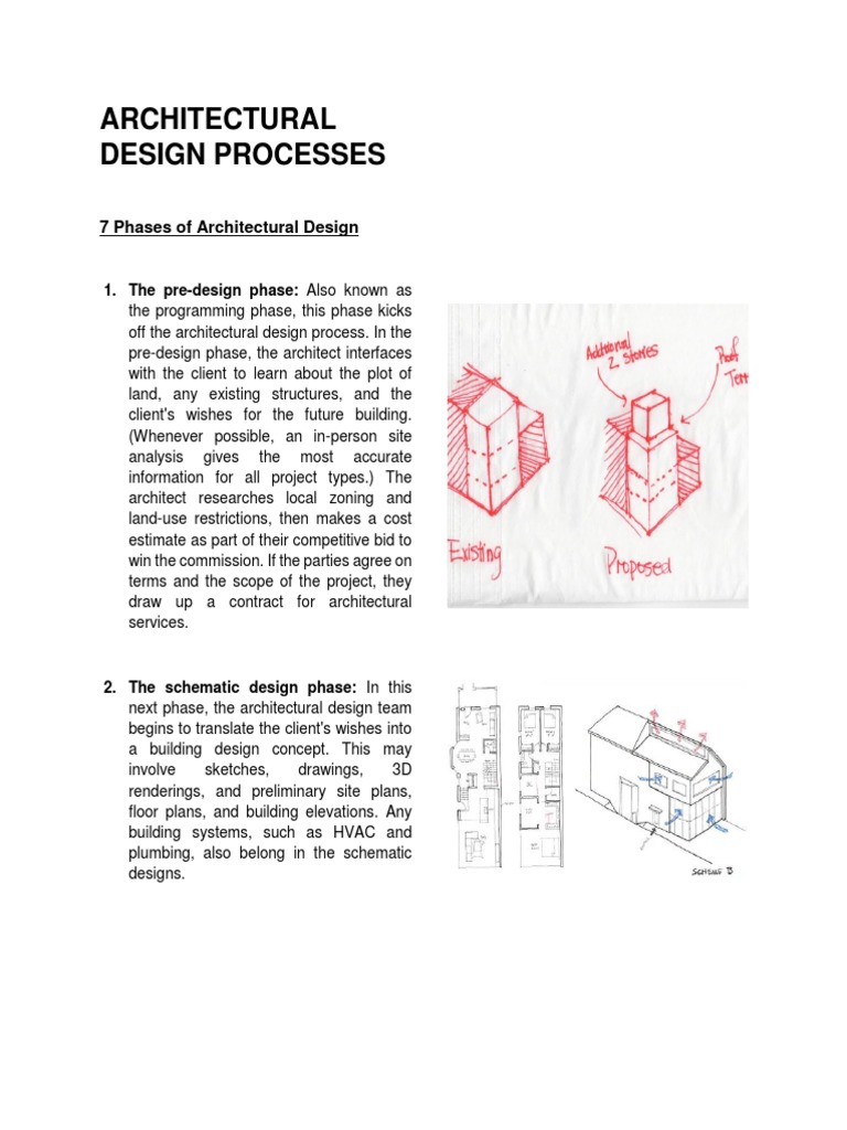 Architectural Design Processes | PDF | Architect | Engineering