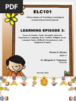 FS 1 Learning Episode 3 | PDF | Teachers | Learning