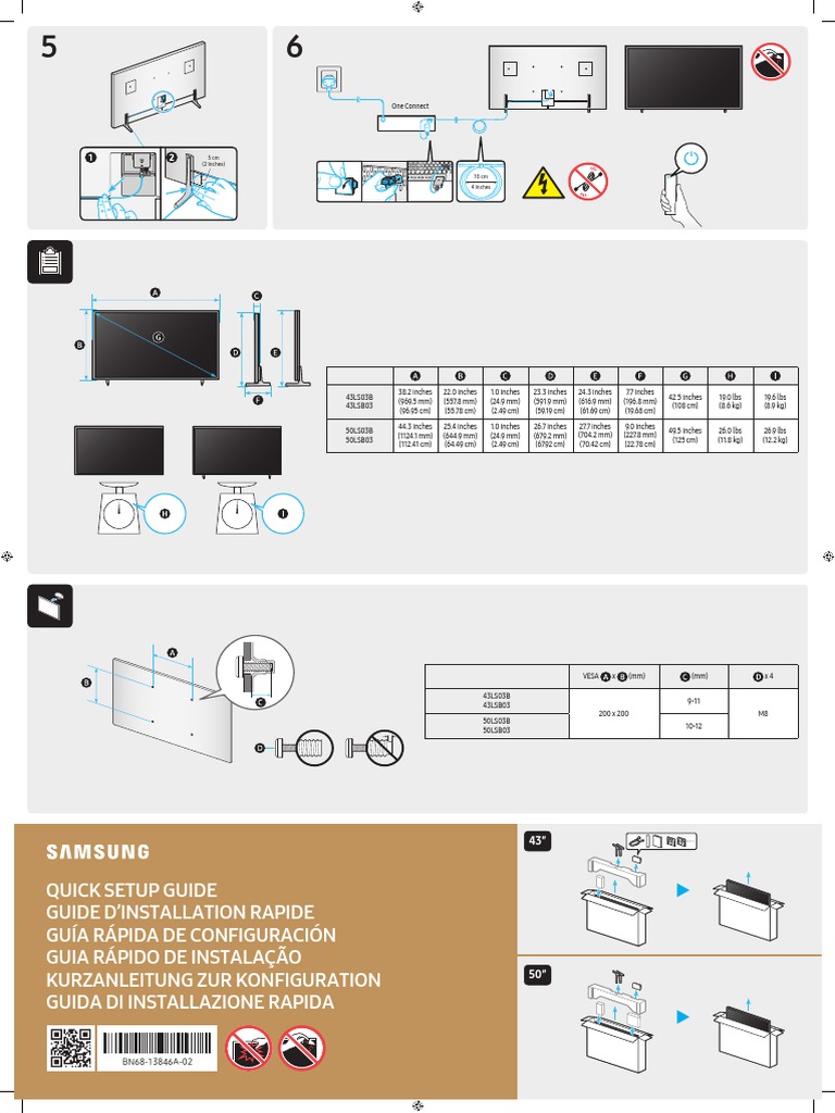 BN68-13846A-02 - QSG - LS03B 43-50inch - WW - L06 - 220111.0 | PDF