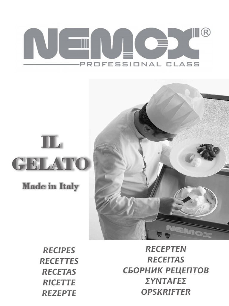 Nemox Gelato Gelatissimo | PDF | Ice Cream | Lemon