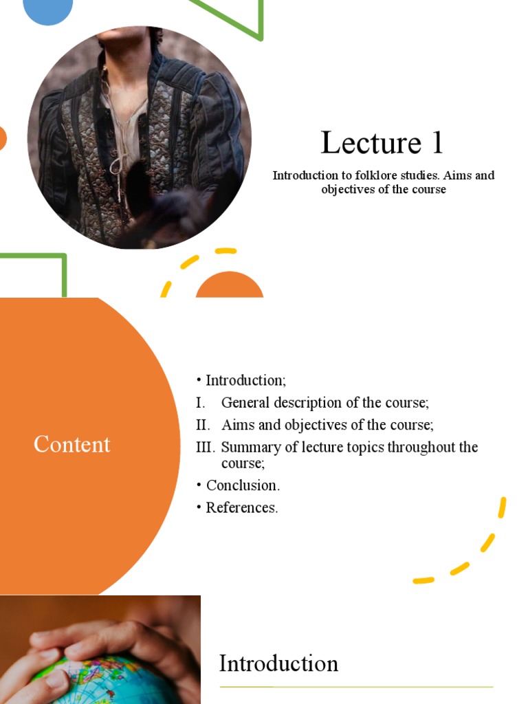 Lecture 1. Introduction To Folklore Studies | PDF | Art | Classics