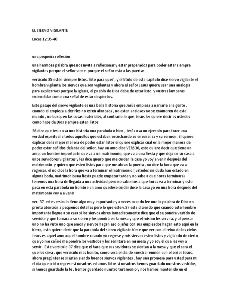 El Siervo Vigilante | PDF