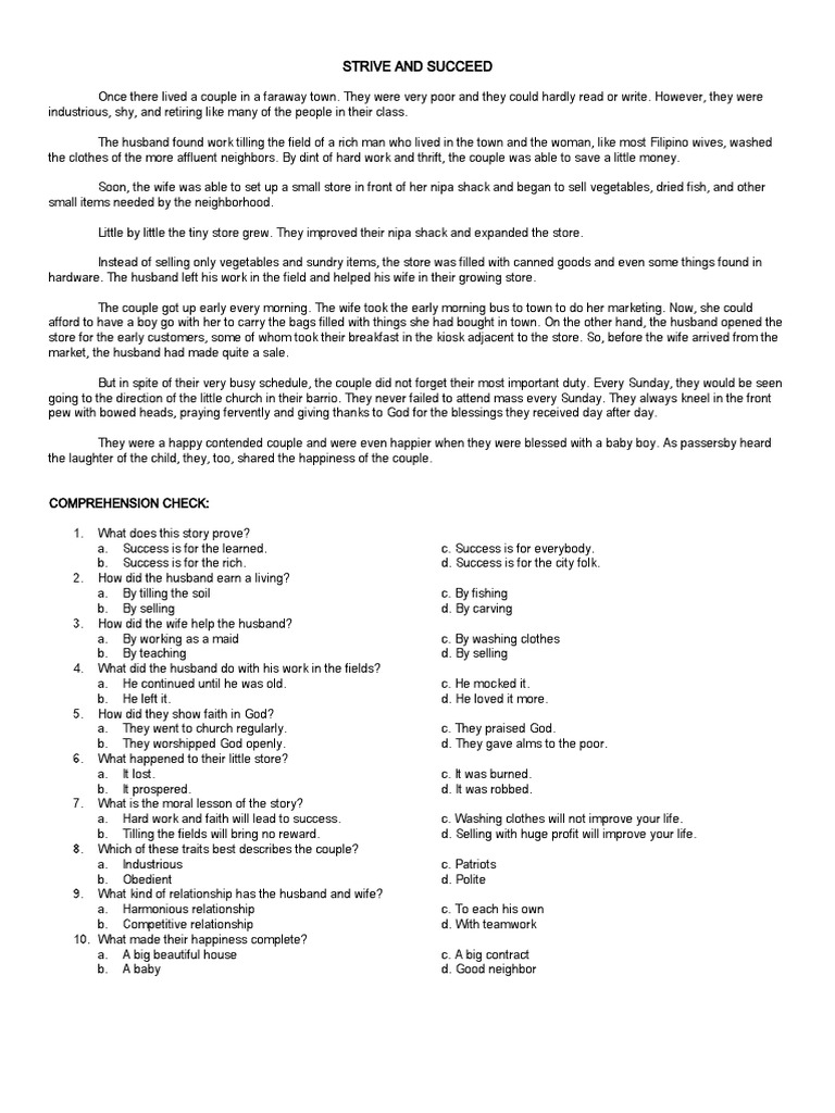 Strive and Succeed | PDF