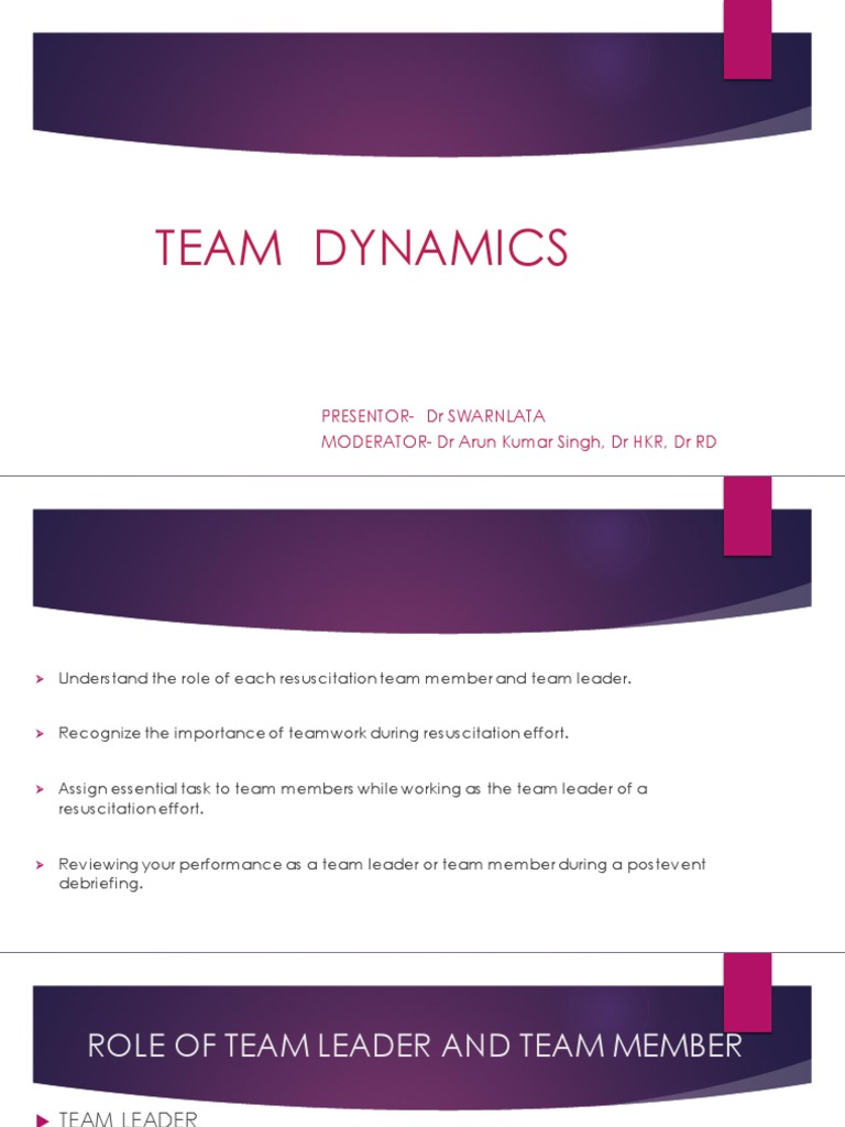 Team Dynamics | PDF | Health Care | Clinical Medicine
