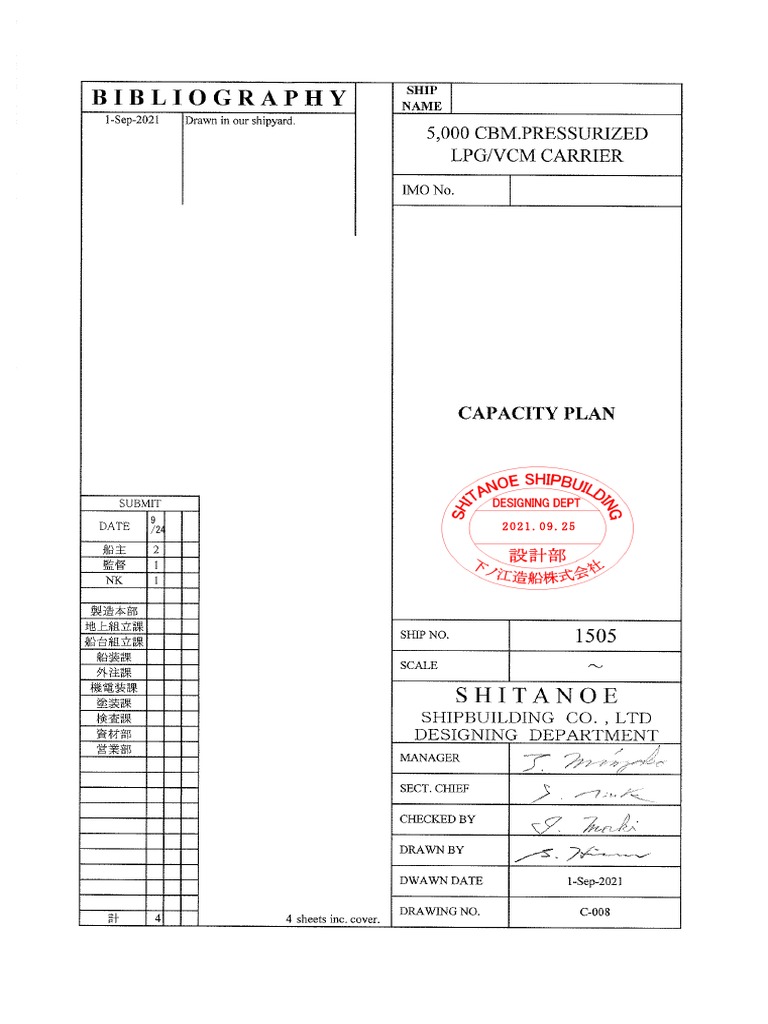 Ship Capacity Plan Summary | PDF | Internal Combustion Engine | Engines