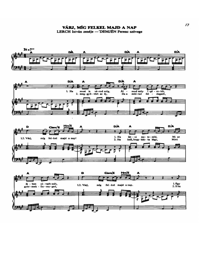 Várj Míg Felkel Majd A Nap | PDF