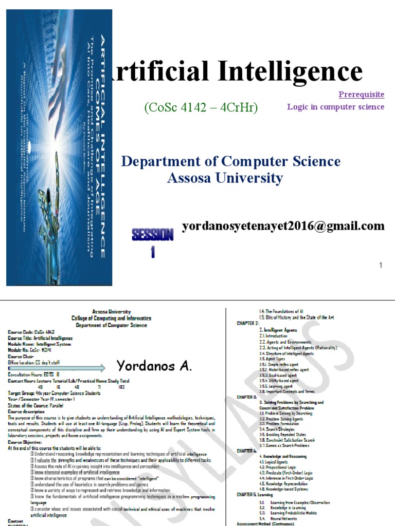 1 Introduction To AI Concise | PDF | Artificial Intelligence ...