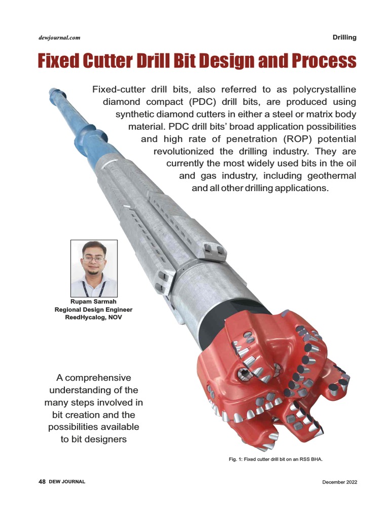 Drill Bit Design and Process Article - DEW Journal | PDF | Finite Element Method | Computer ...