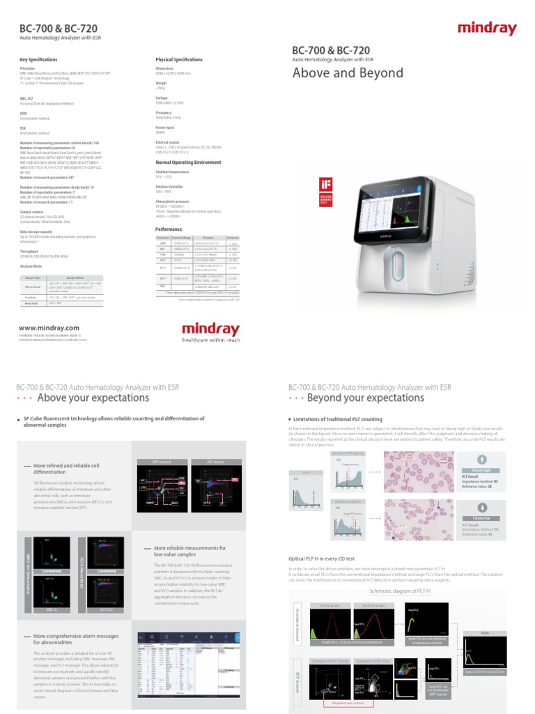 BC 700 BC 720 Product Brochure | Download Free PDF | Clinical Medicine ...