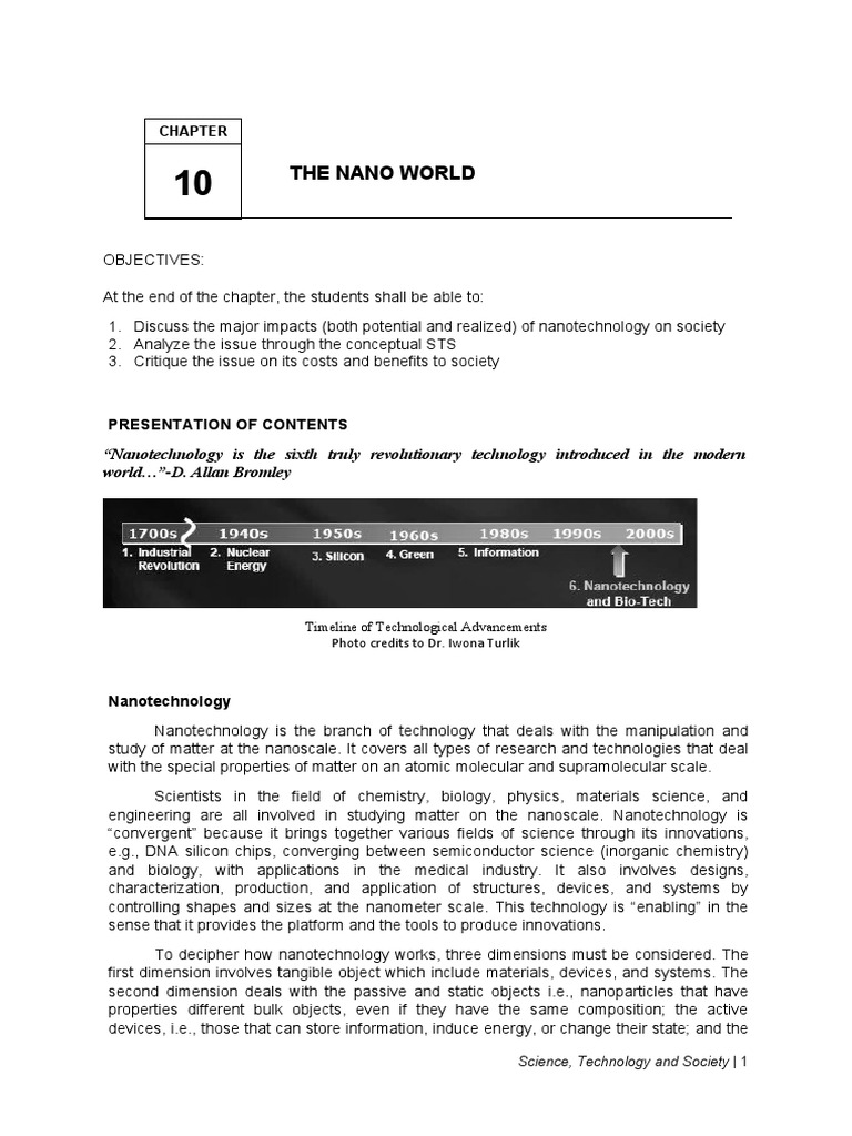 Chapter 10 Sts | PDF | Nanotechnology | Nanoparticle