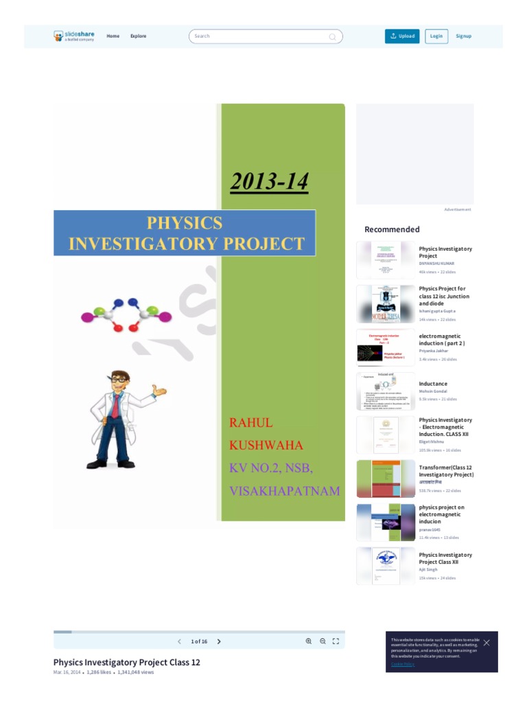 WWW Slideshare Net Rahulkushwaha06 Physics Investigatory Project Class ...