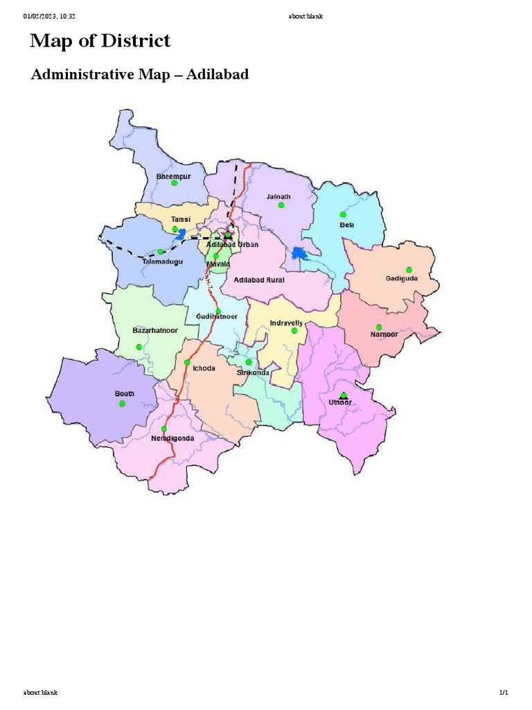 Map Adilabad | PDF