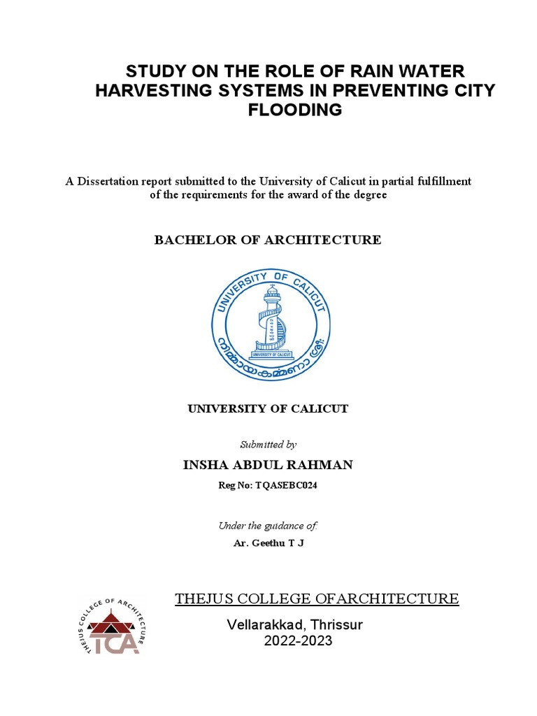 Dessertation | PDF | Flood | Thesis