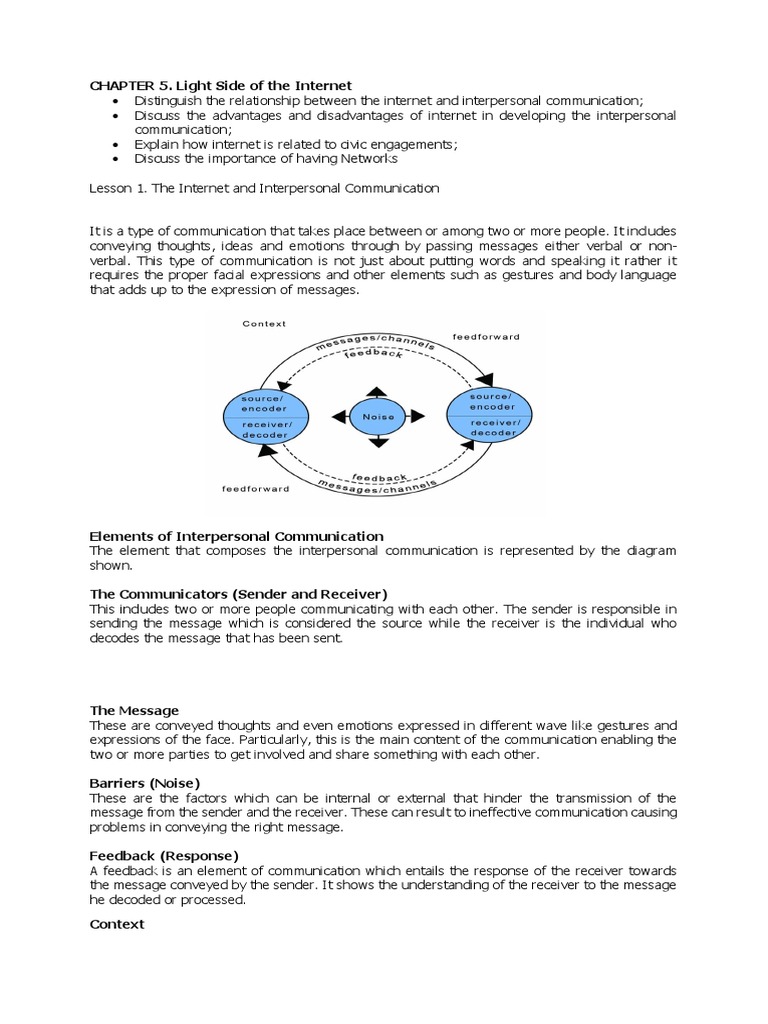 Chapter 5-Light Side of The Internet | PDF | Communication | Computer Network