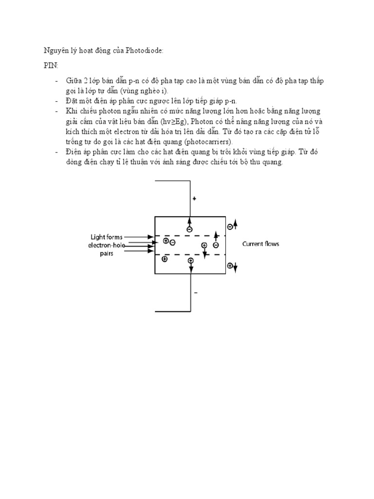 Nguyên Lý Ho T Đ NG C A Photodiode | PDF