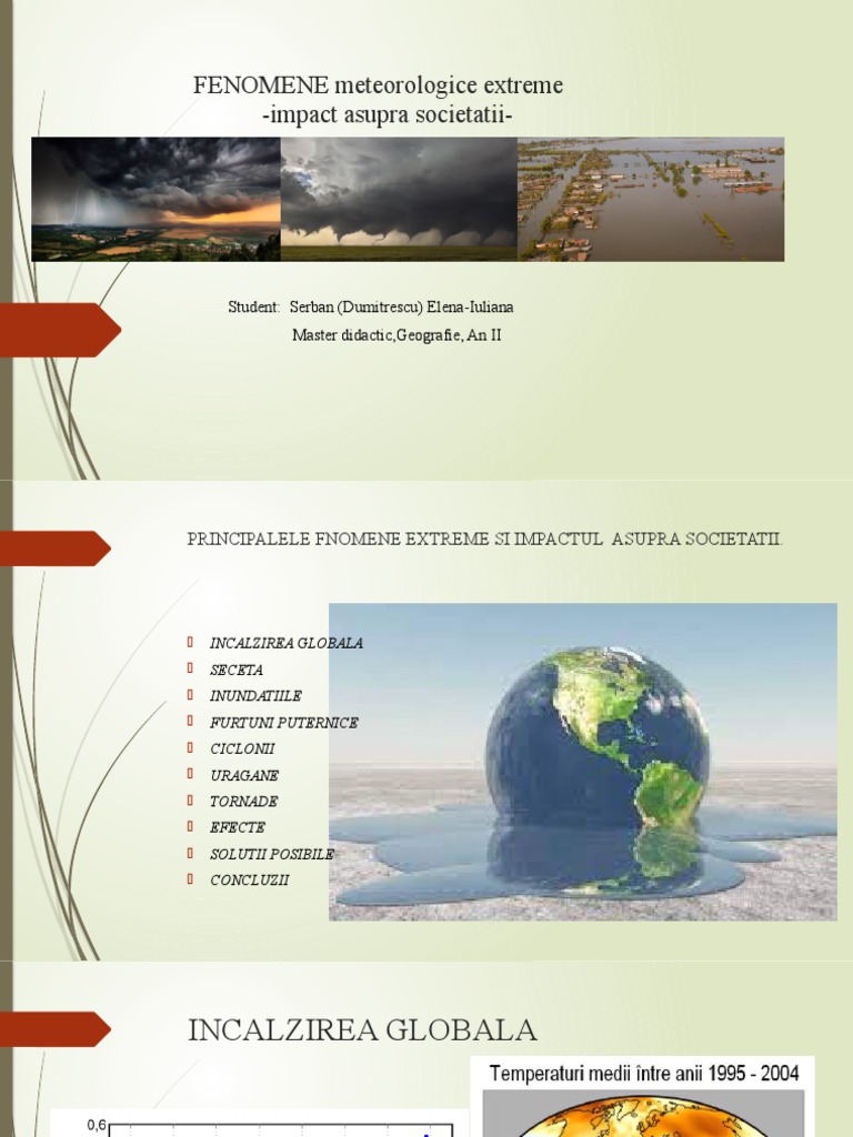 FENOMENE Meteorologice Extreme | PDF