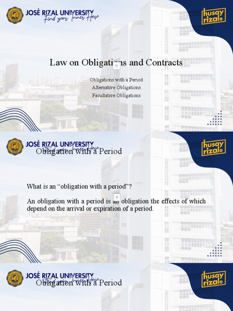 Obligations with a Period Explained | PDF | Business Law | Justice