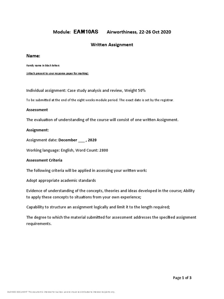 Individual Assignment Final Airworthiness - Version 1 | PDF | Theory ...