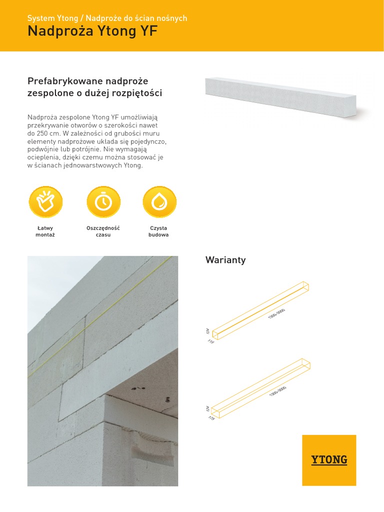 Ytong-YF-nadproża | PDF