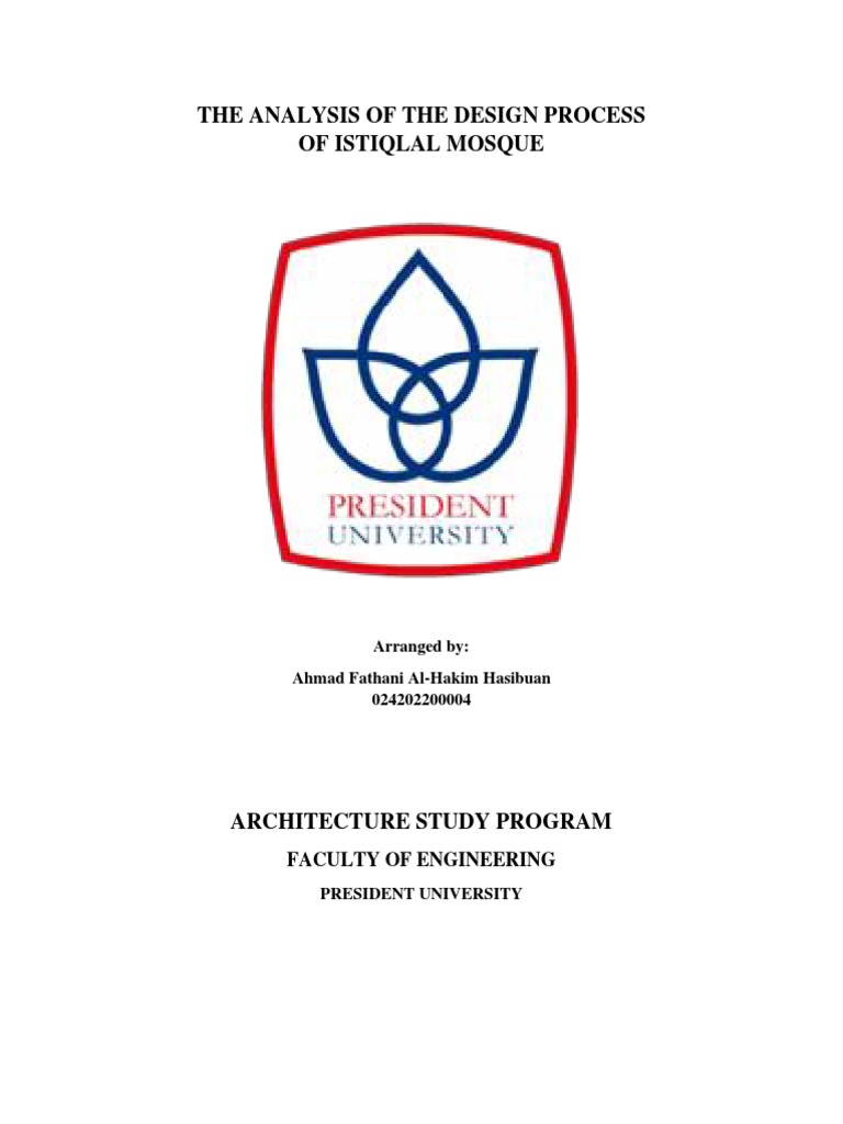 Analysis of The Design Prcess of Istiqlal Mosque | PDF
