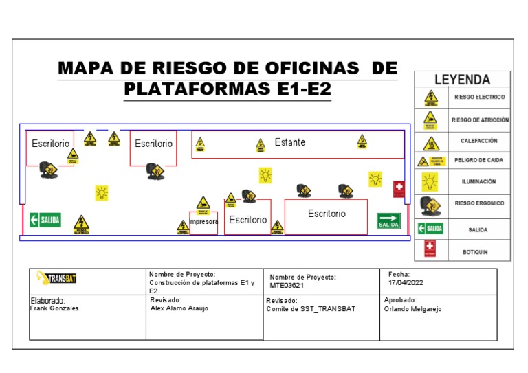 Mapa de Riesgos Oficina E1-E2 | PDF | Informática