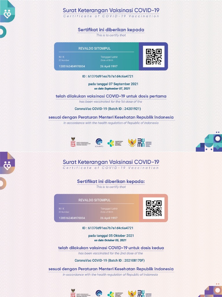 Certifikate Vaksin Pdf
