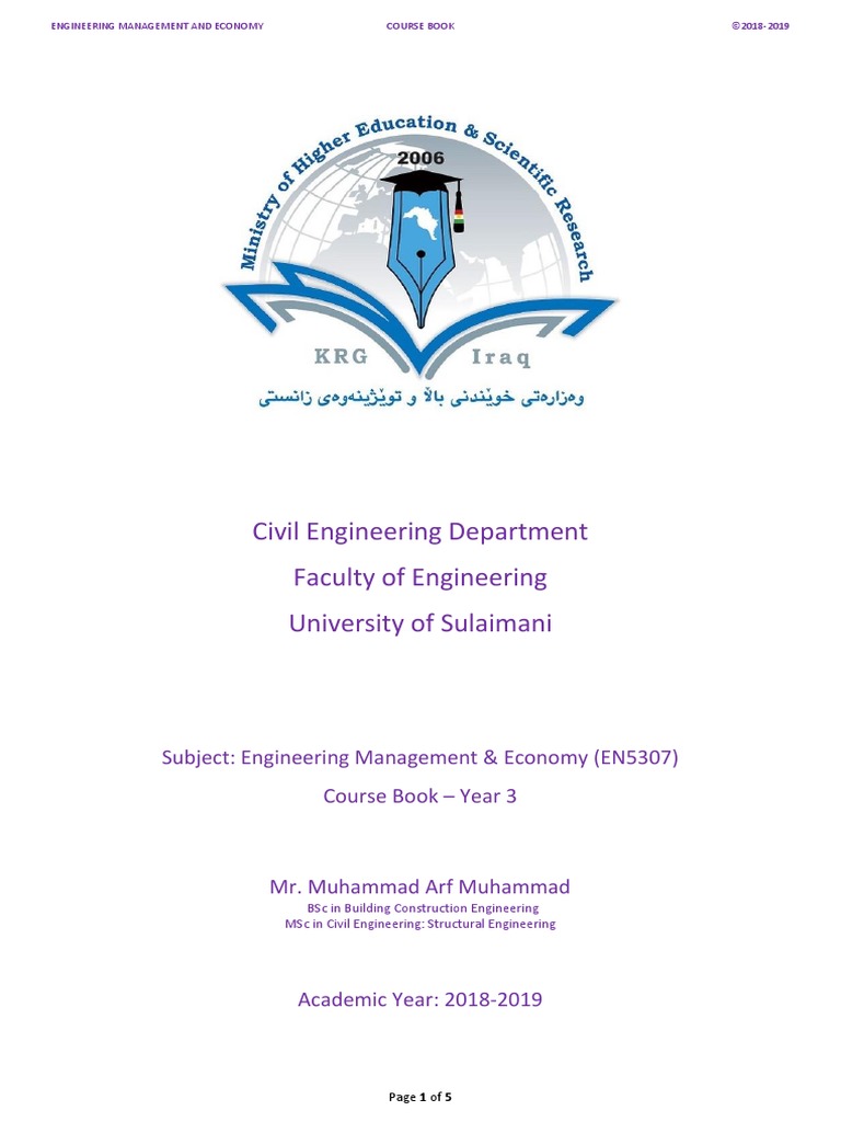 Engineering Management 2019 | PDF | Business | Engineering