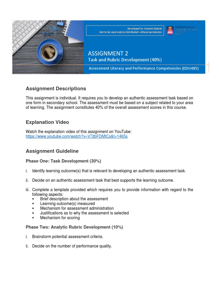 Assignment 2 - Instructions | PDF | Career & Growth | Computers