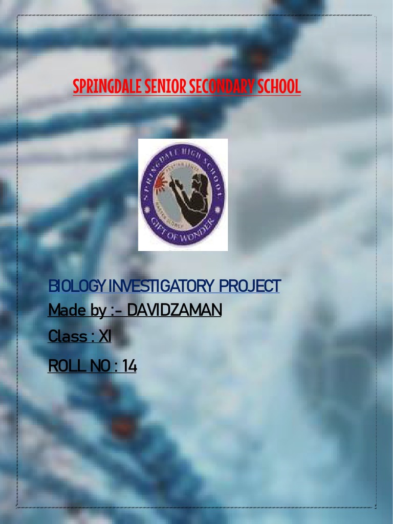 Bio Class 11 Project | PDF | Insects | Arthropods