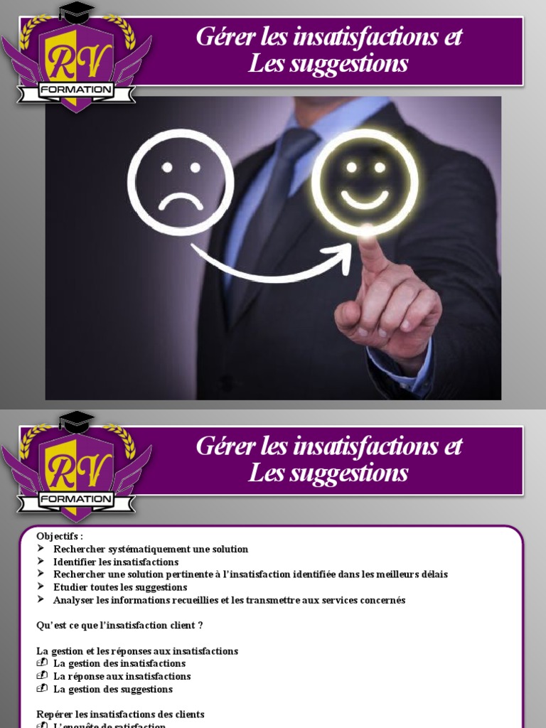 Gérrer Les Insatisfactions | PDF | Business | Processus d'affaires