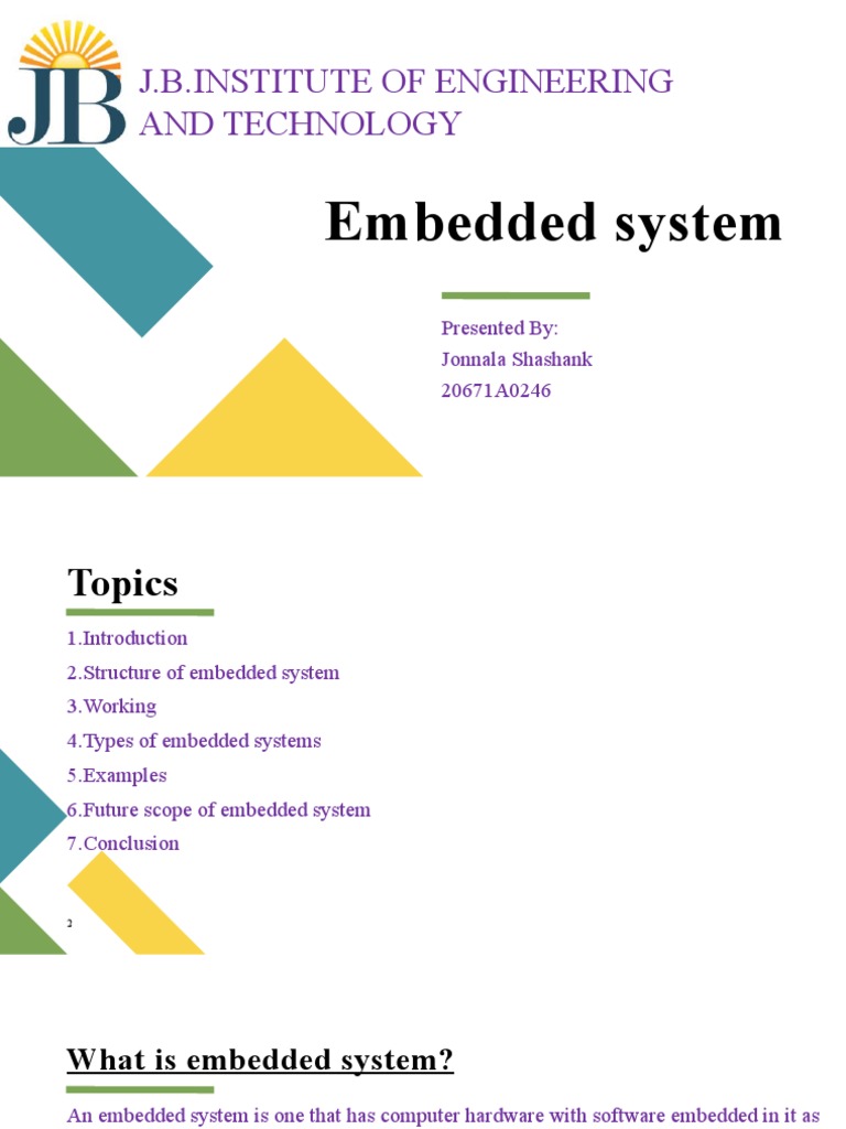 Embedded System 1 | PDF | Embedded System | Internet Of Things