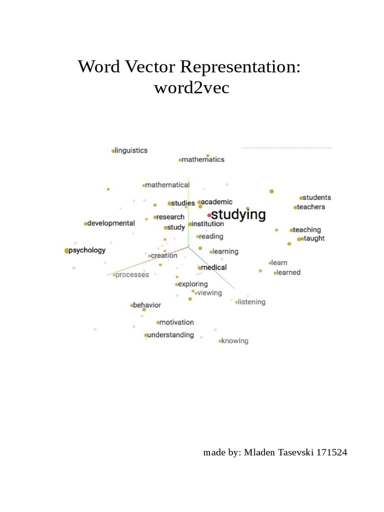 Word 2 Vector | PDF | Learning | Applied Mathematics