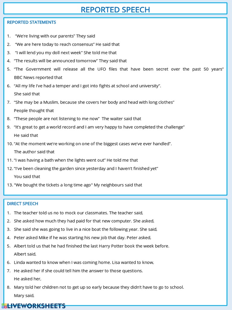 Reported Statements | PDF