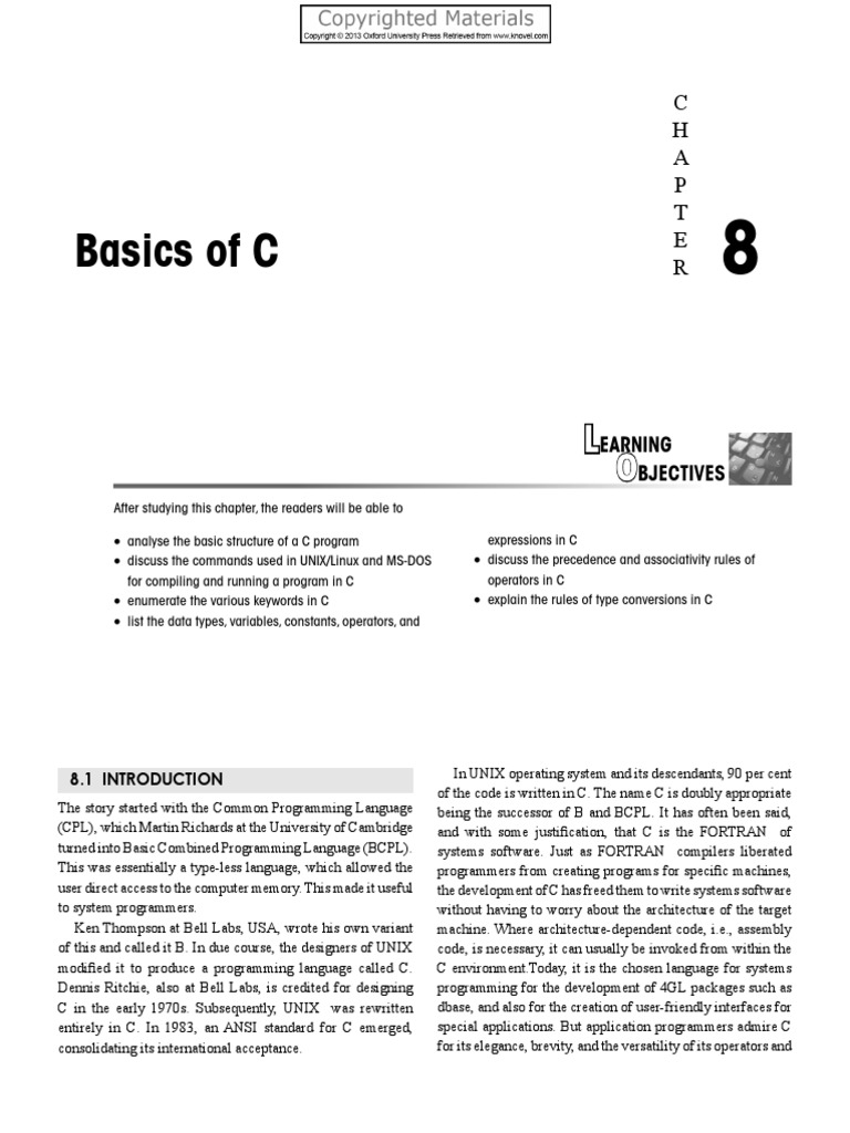 08 | PDF | C (Programming Language) | Programming