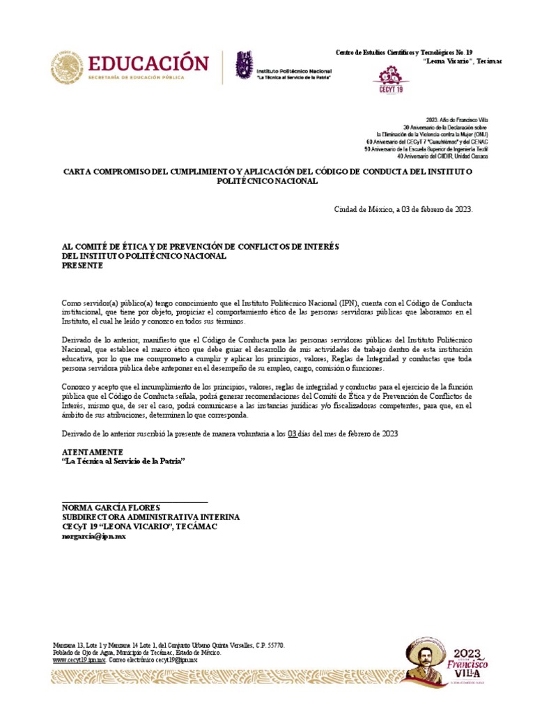 Codigo De Conducta Pdf Comportamiento