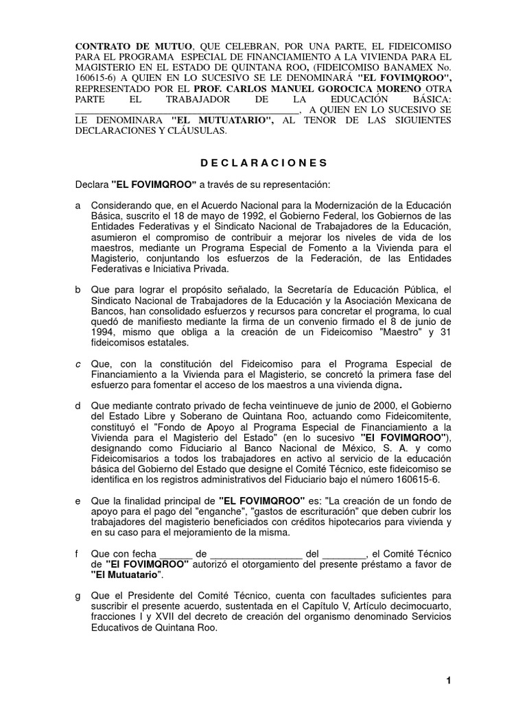 Formatos Fovimqroo 2023 | PDF | Derecho privado