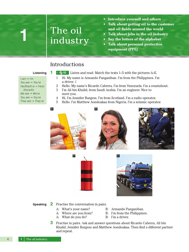 Vocational English Oil Level1 | PDF | Personal Protective Equipment ...
