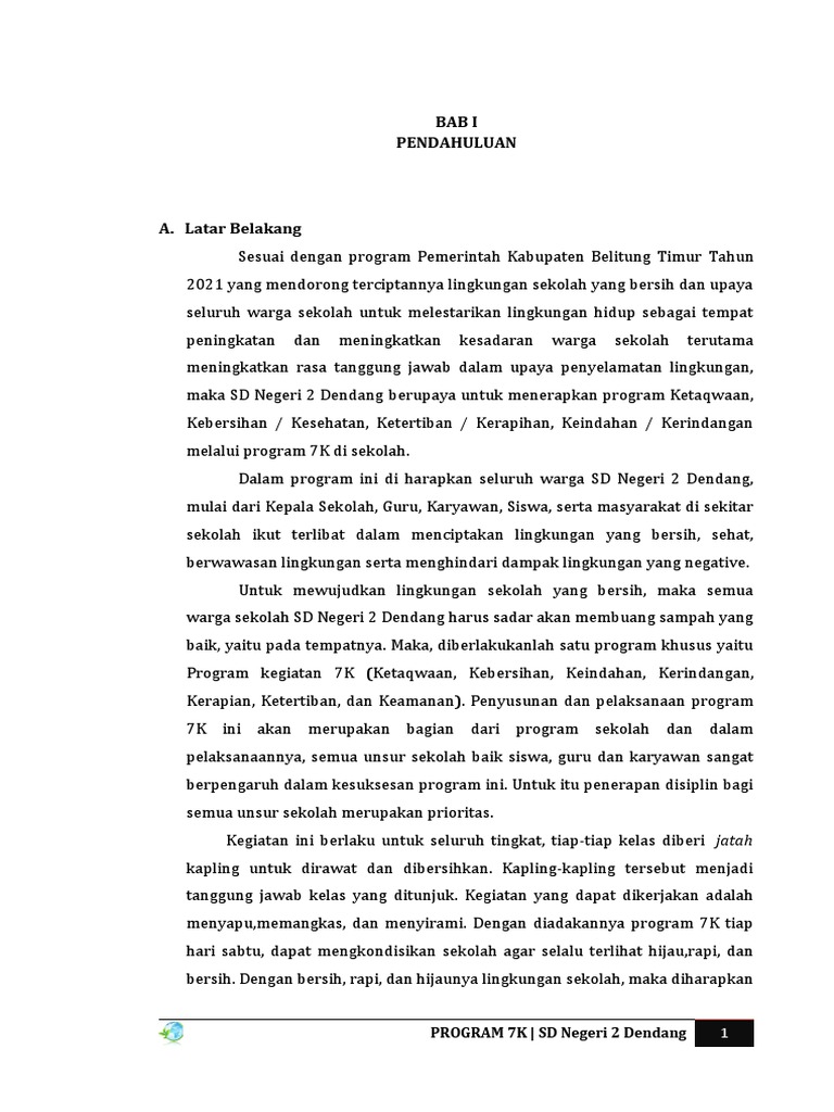 Administrasi K7 | PDF