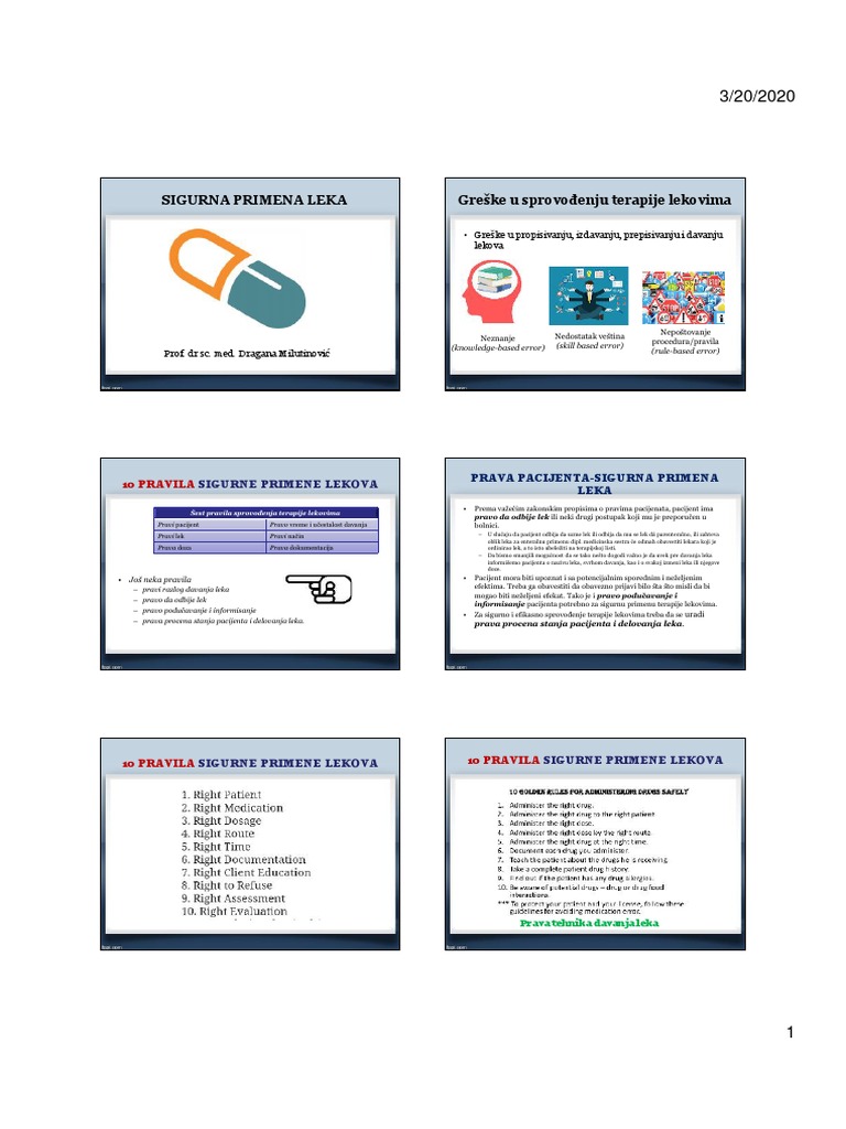 2.sigurna Primena Leka | PDF