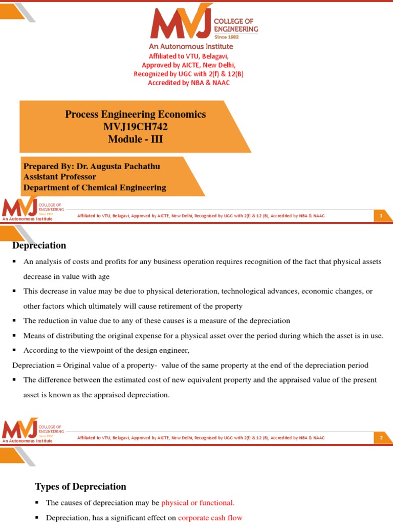 Module III | PDF | Depreciation | Net Present Value