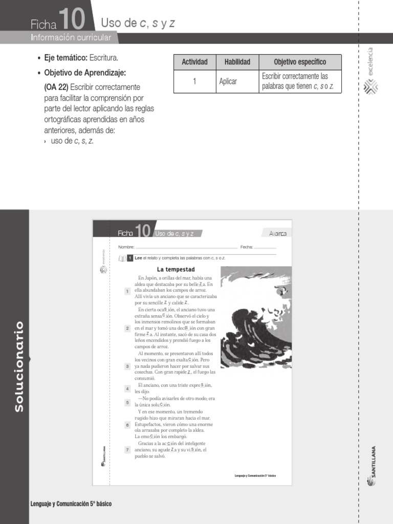 Correct Use of C, S, and Z: An Instructional Document on Spanish ...