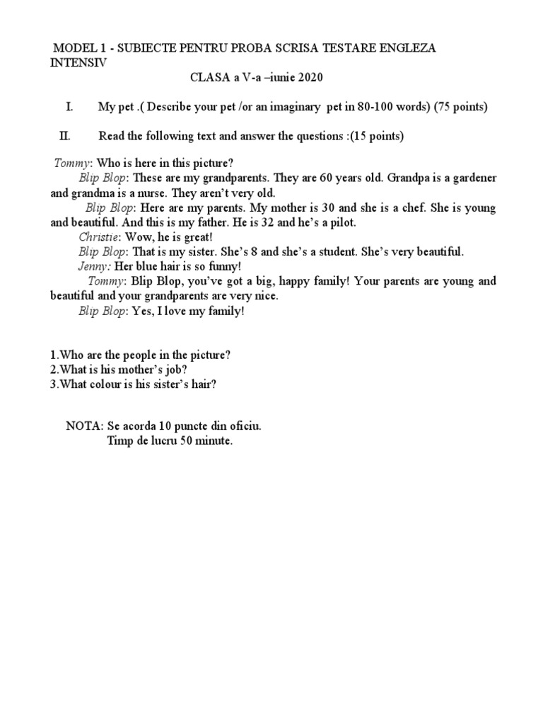 MODEL 1 - SUBIECTE ENGLEZA INTENSIV CL A V-A INTENSIV IUNIE 2020.docx ...