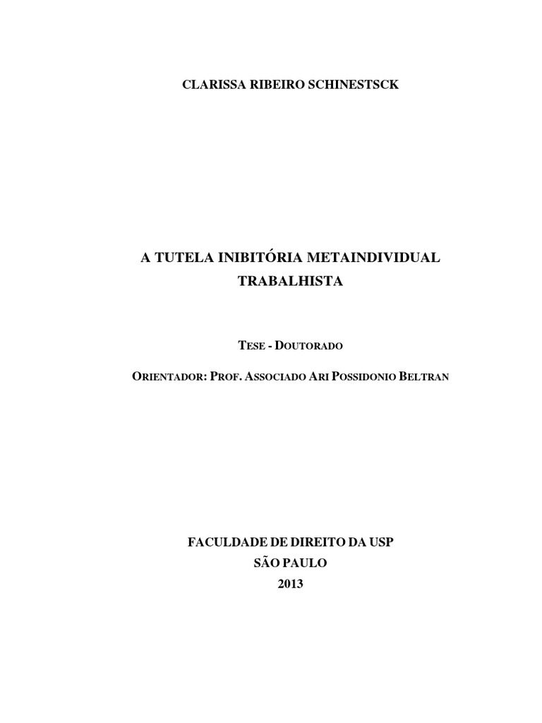 COMPLETA Clarissa Ribeiro Schinestsck | PDF | Revolução Industrial | Estado