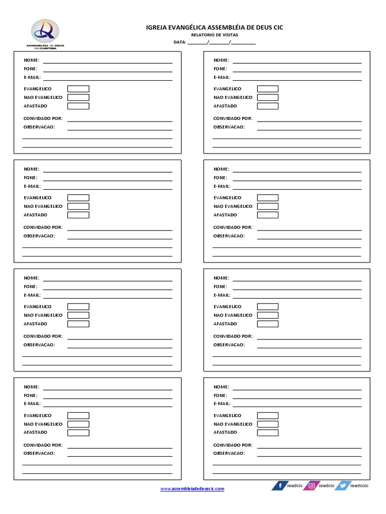Ficha de Visitas | PDF