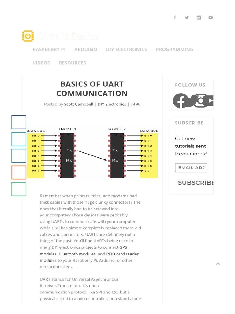 Basics of UART Communication | PDF | Liquefied Petroleum Gas | Computer Engineering